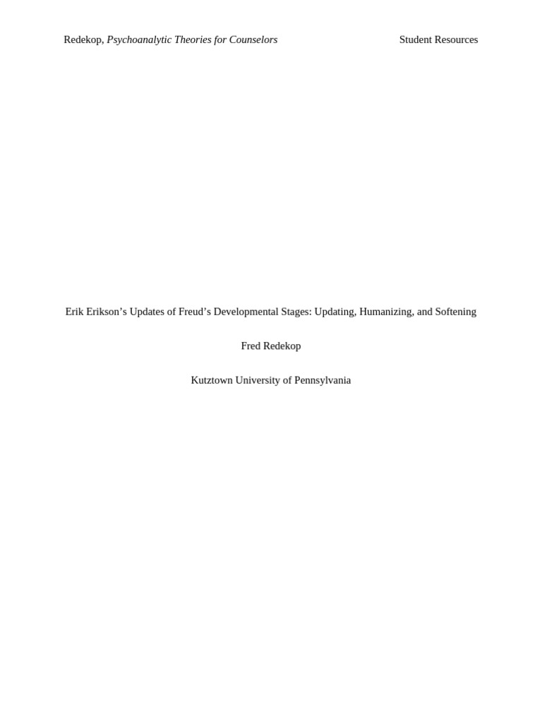 Redekop AdditionalReadings 01 | PDF | Sigmund Freud | Philosophy