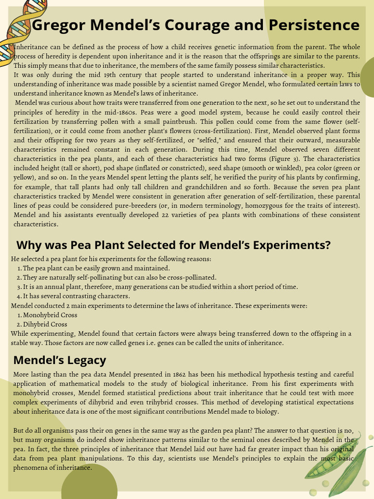 Mendel's Reading | PDF