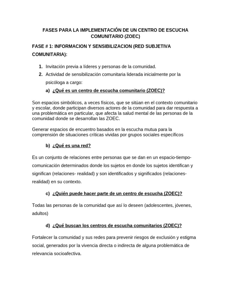 Fases para La Implementación Cec | PDF