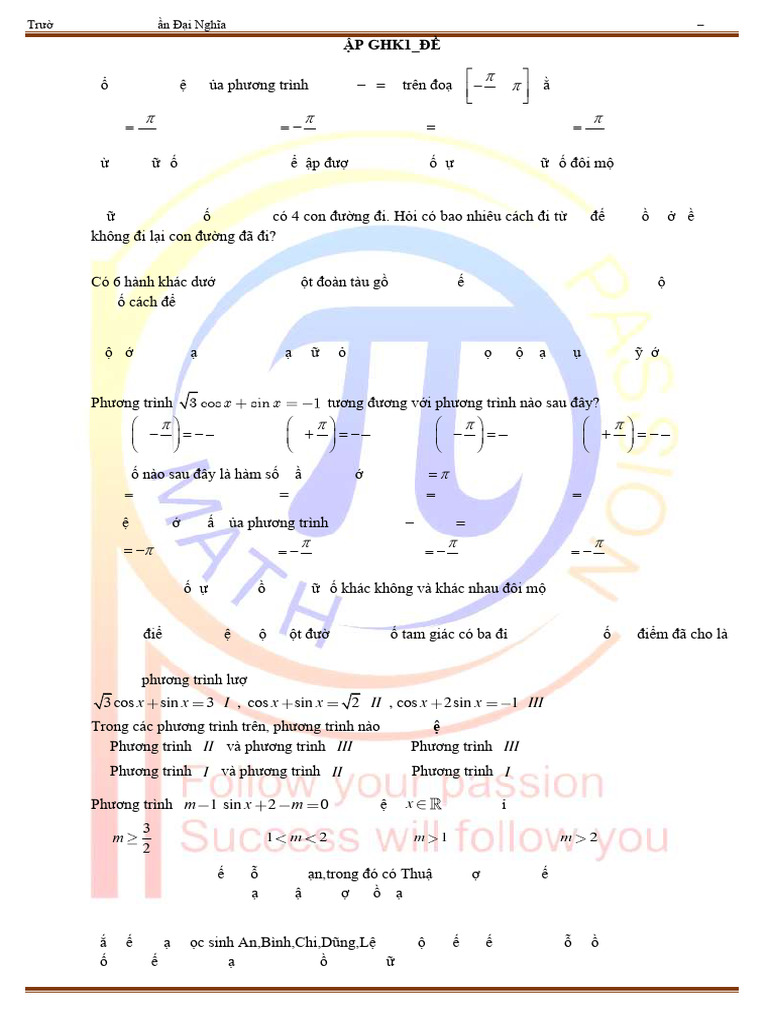 Toan 11 - GHK1 - de 7 2022 | PDF