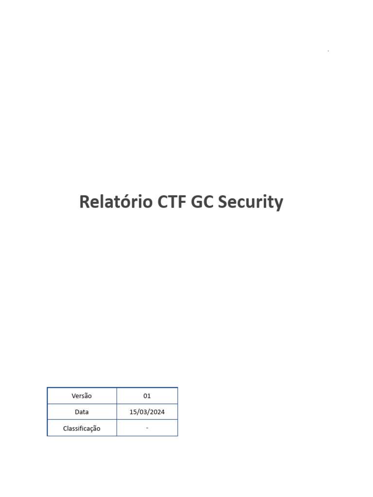 CTF GC Security | PDF | Data | Information Retrieval