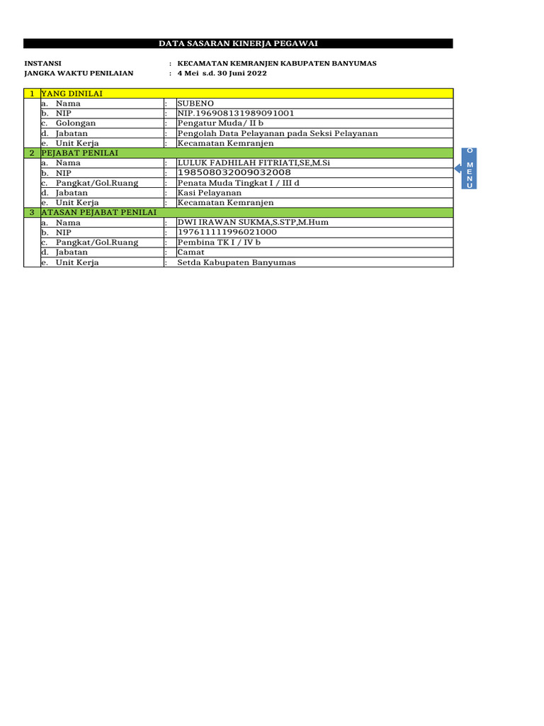 SKP 2023 Subeno Triwulan Iv | PDF
