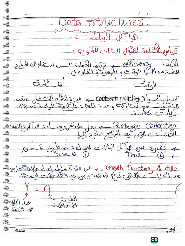 - Data Structures Course - كورس هياكل البيانات | PDF