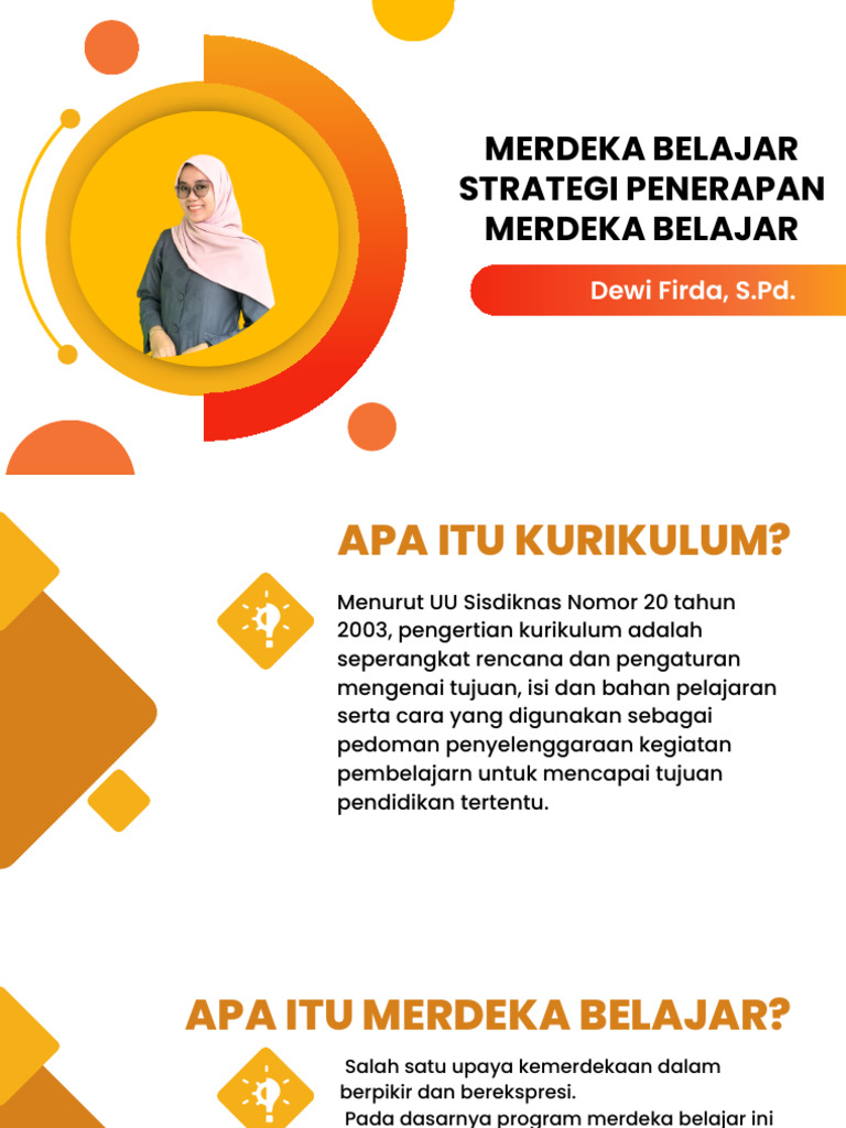 FIRDA - STRATEGI PENERAPAN MERDEKA BELAJAR-digabungkan | PDF