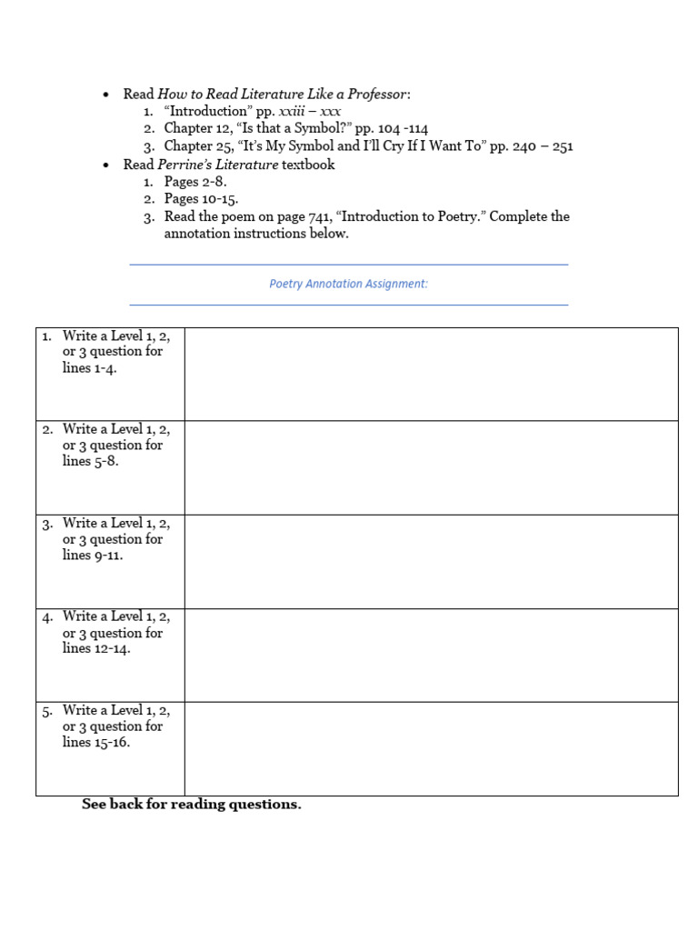 Introduction To Poetry | PDF | Language Arts & Discipline