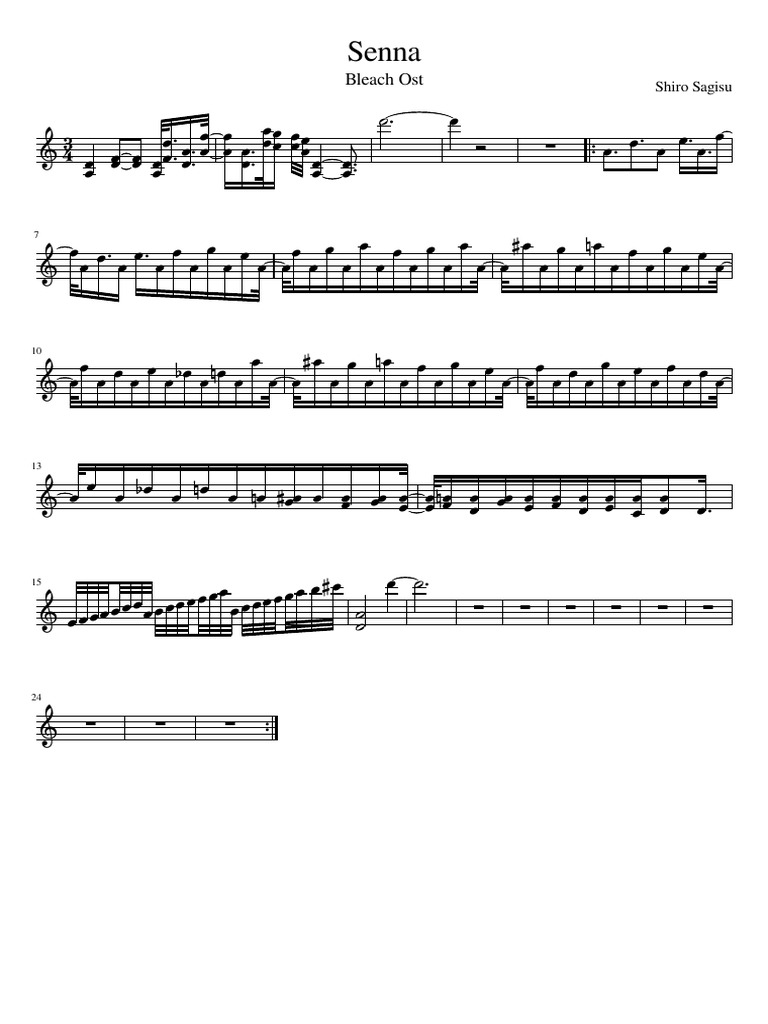 Senna - Bleach - Violin | PDF