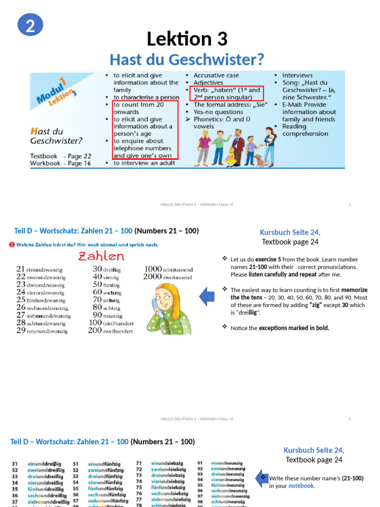 Klasse 6 Module 11 | PDF