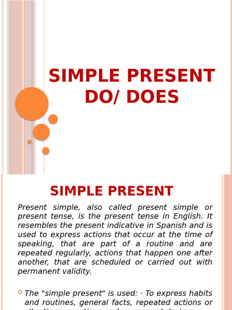 Simple Present | PDF