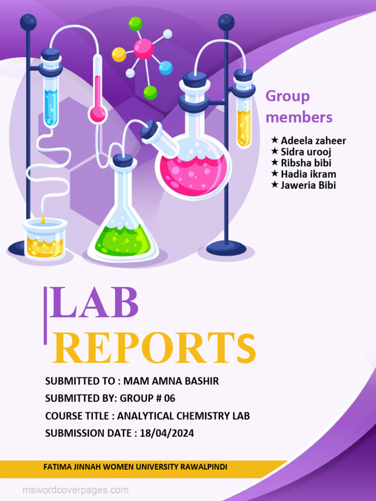 Analytical Chemistry lab reports | PDF