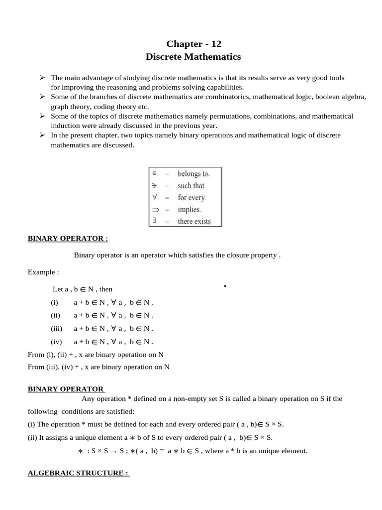 Discrete Mathematics | PDF