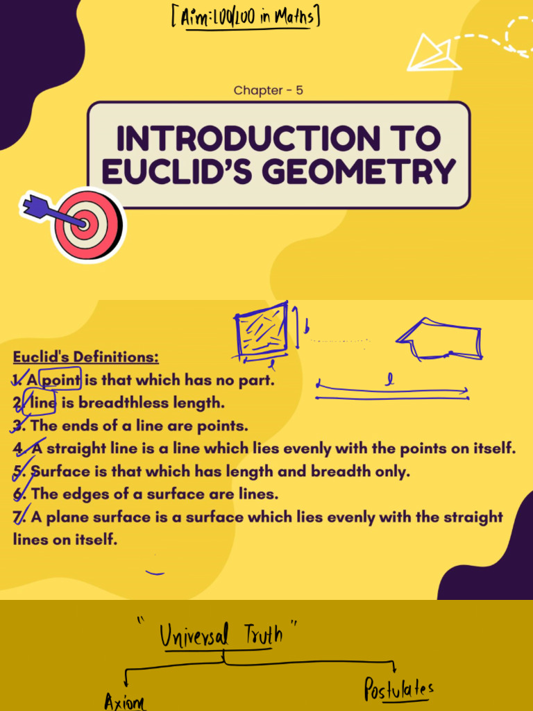 9th Ch5 Intro to Euclids Geo One Shot | PDF
