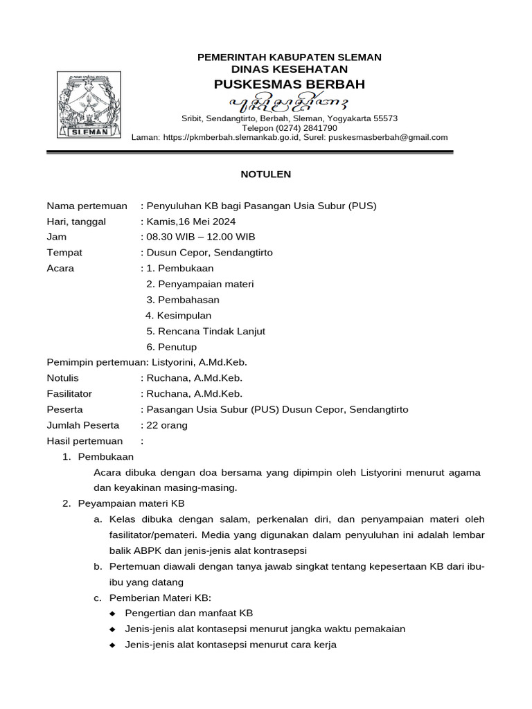 Notulen KB Mei, Juni, Juli | PDF