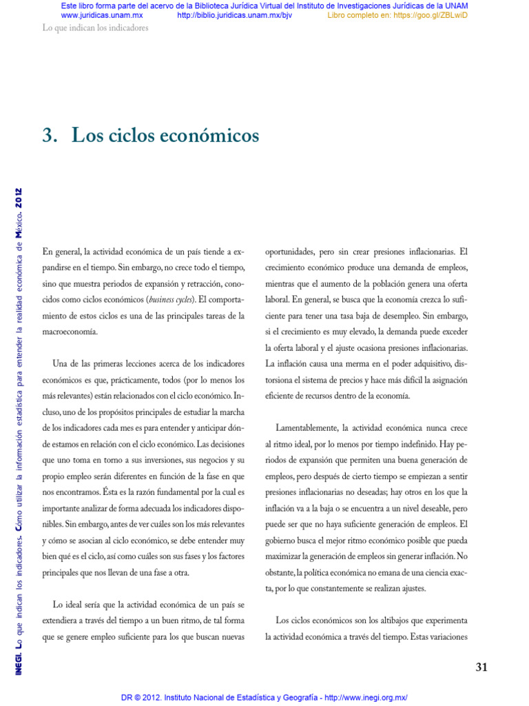 Ciclos Económicos UNAM | PDF