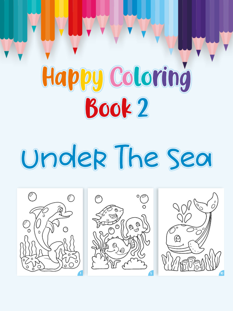 Happy Coloring Book 2 - Under The Sea | PDF