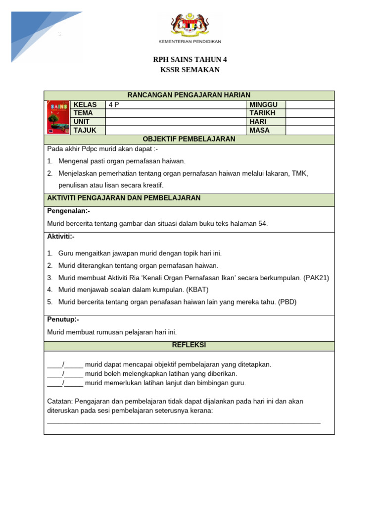 RPH SN THN 4 V3 (Unit 3) | PDF