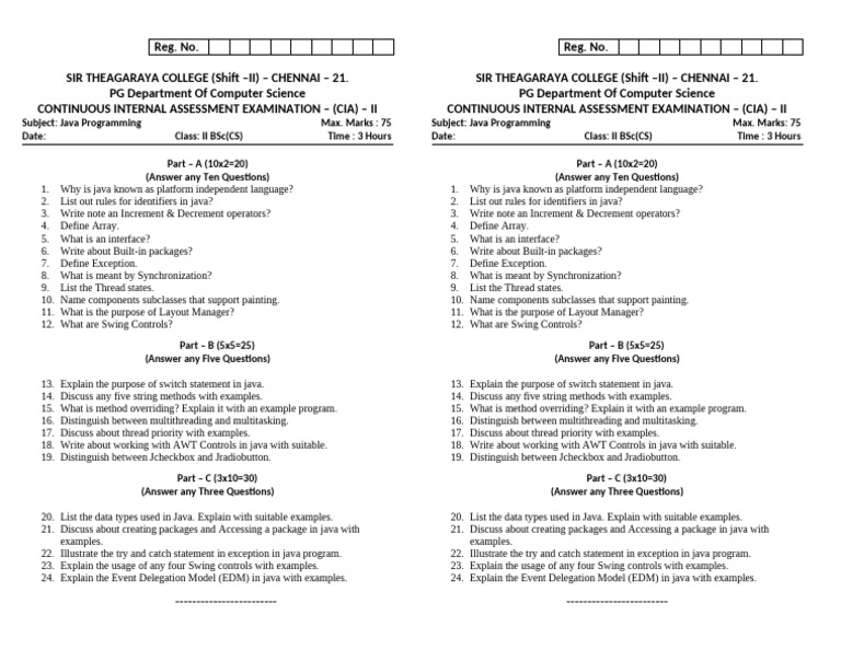 Java Programming 1 | PDF