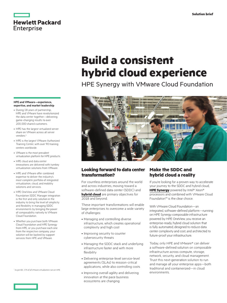 HPE Synergy With Cloud | PDF