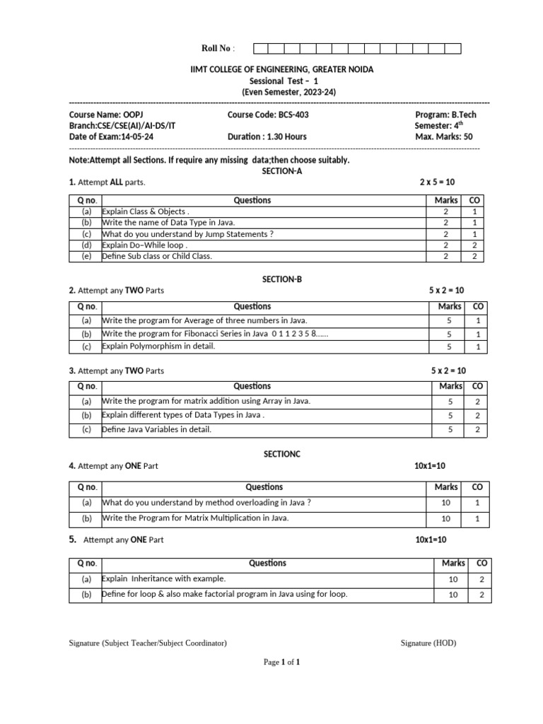 Sessional Paper | PDF | Programming Paradigms | Software Engineering