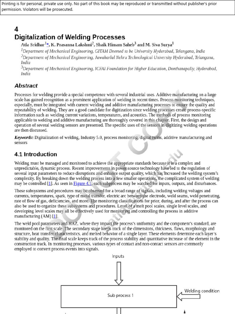 Digital Welding Book Chapter | PDF