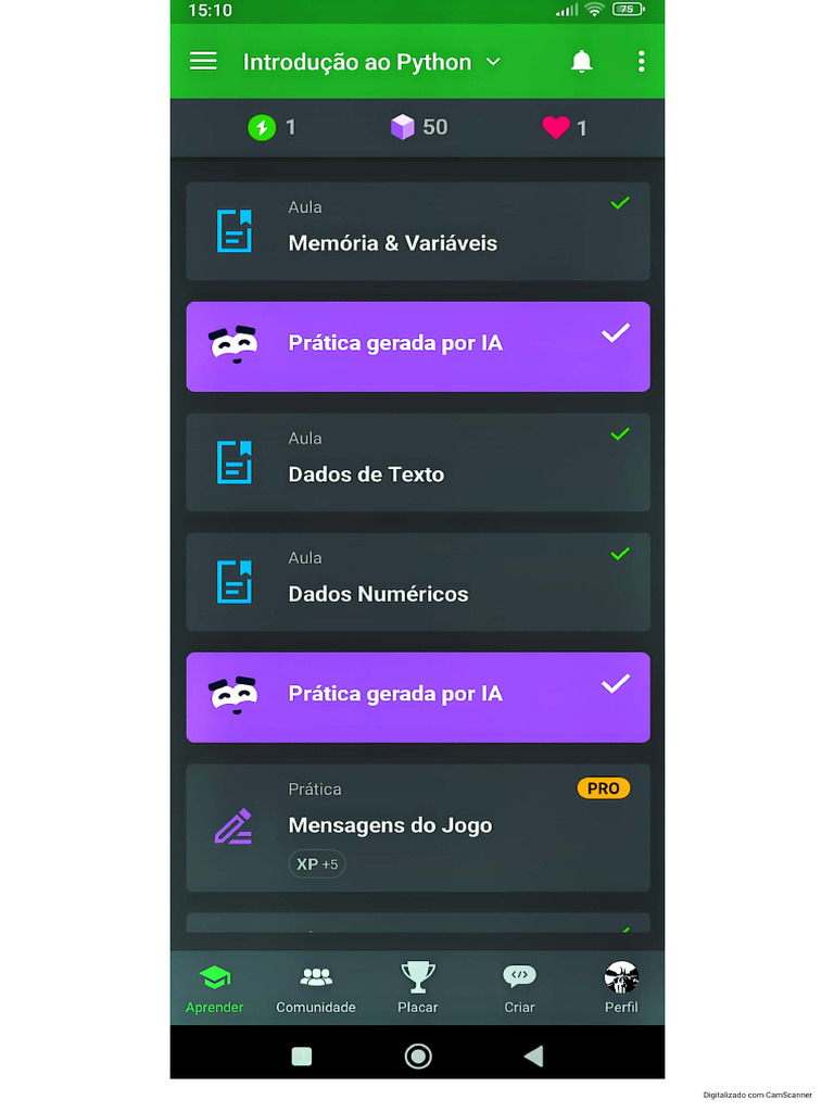 Py2 Memorias & Variaveis | PDF