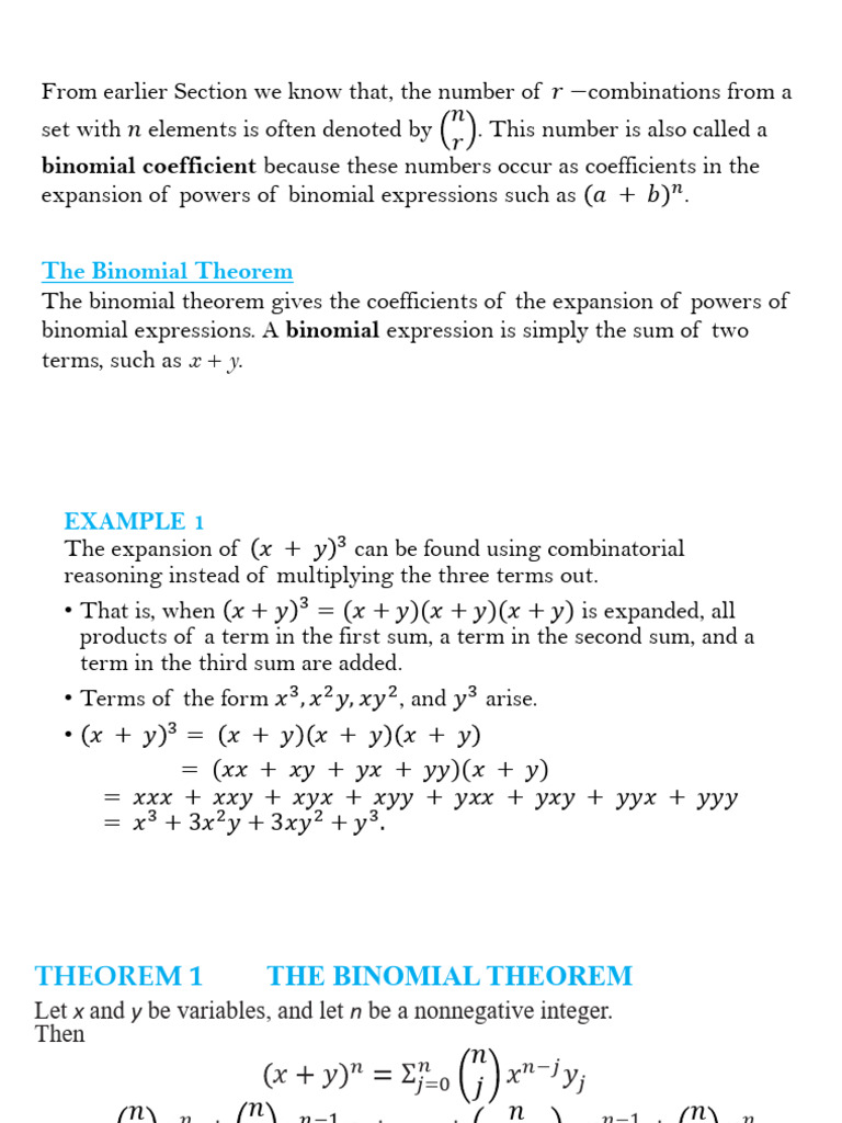 Binomial Coefficients And Identities Pdf