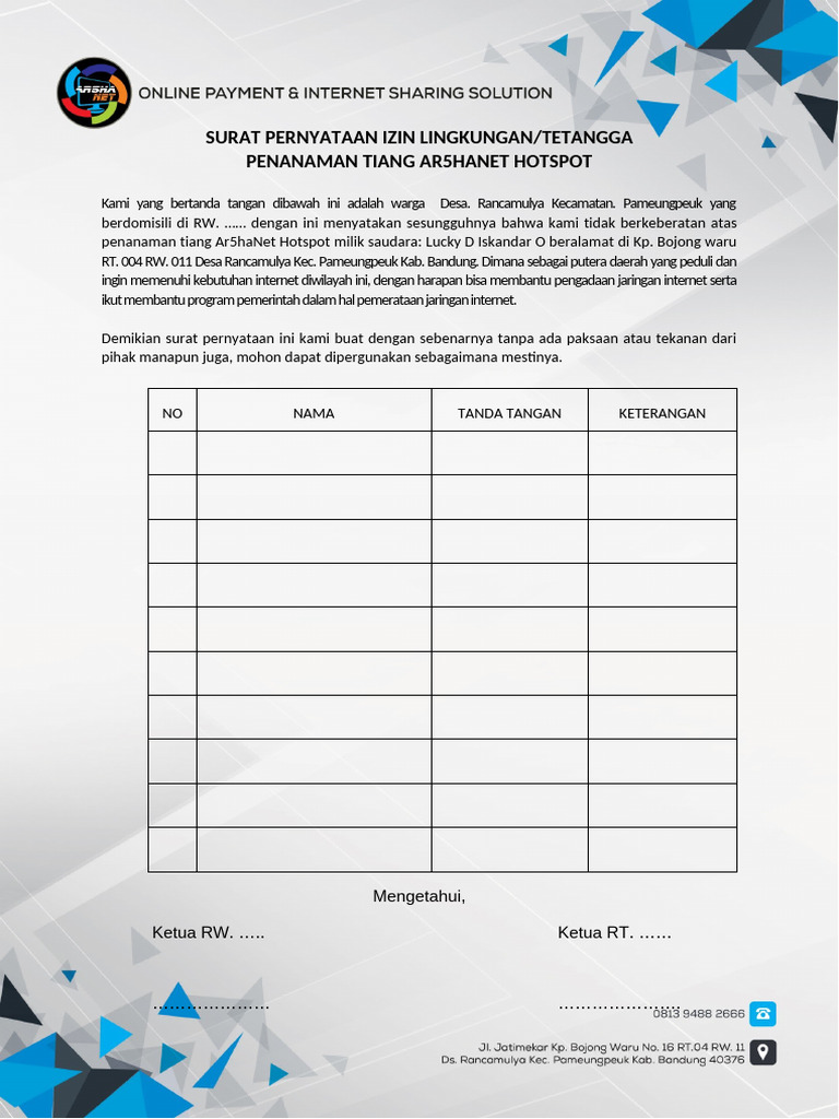 Surat Izin Lingkungan BoWar | PDF