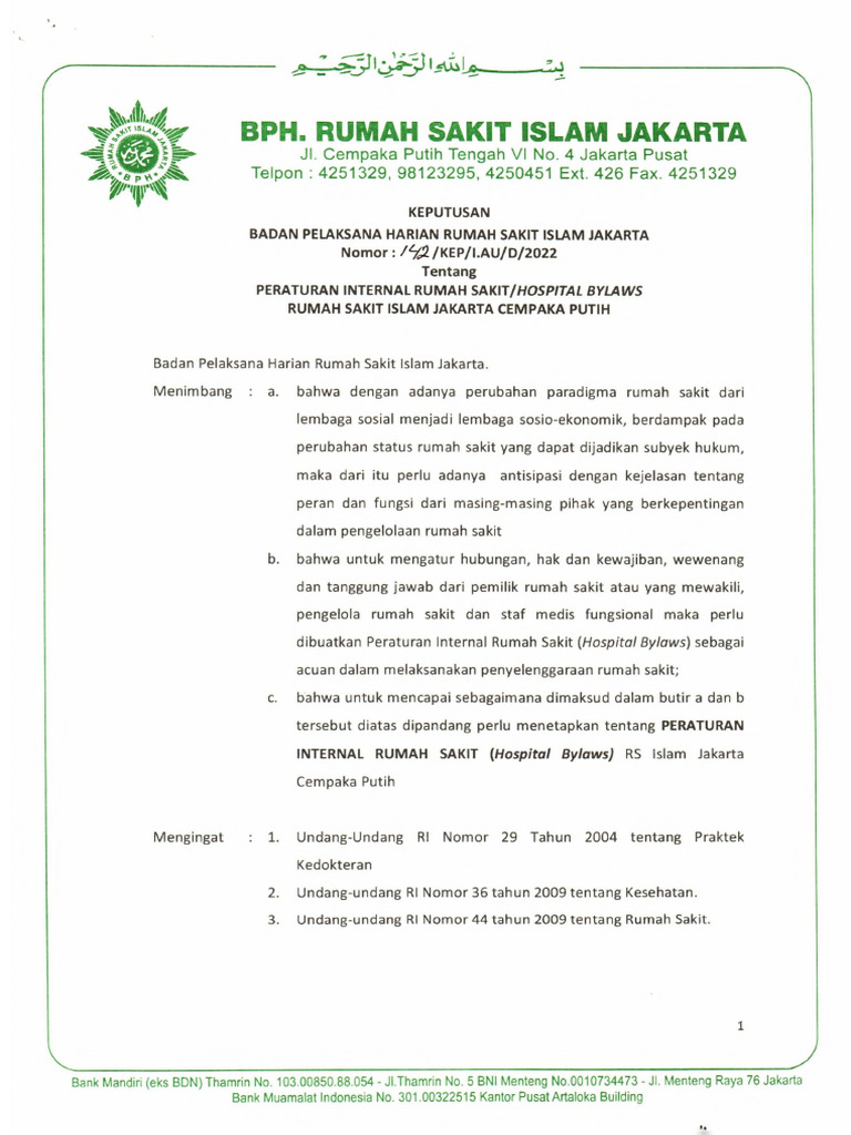 Contoh__HOSPITAL_BYLAWS_FIX1 | PDF