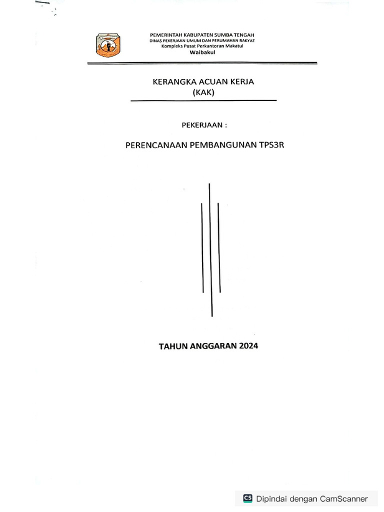 KAK Perencanaan TPS3R | PDF