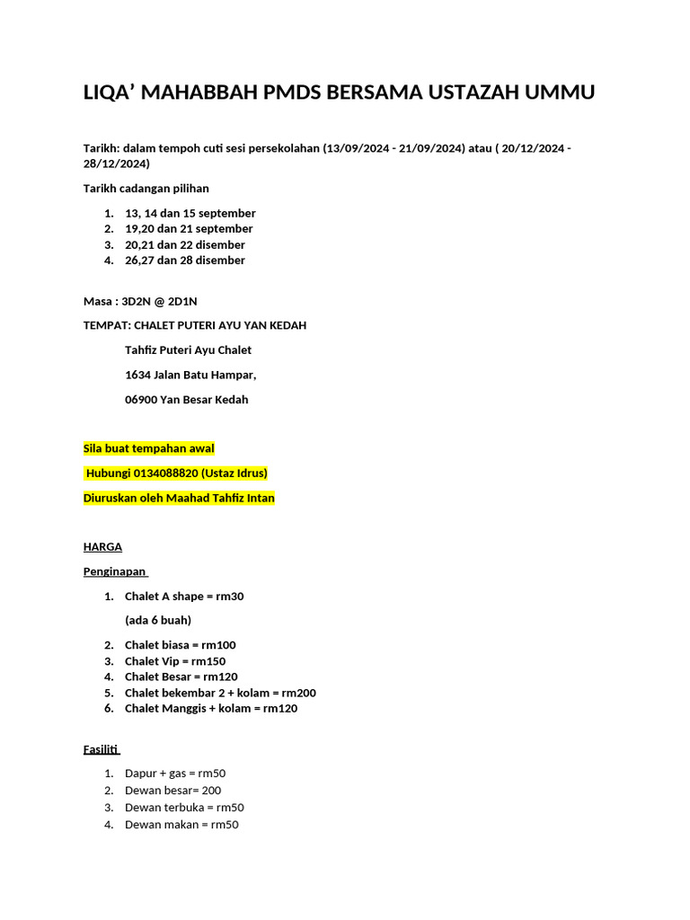LIQA Mahabbah PMDS | PDF