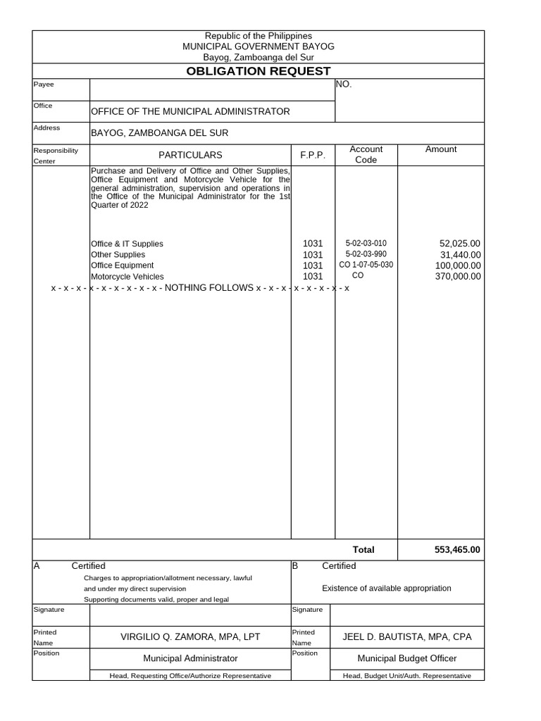 FORMS - PURCHASE REQUEST For Supplies - ZPPSU | PDF