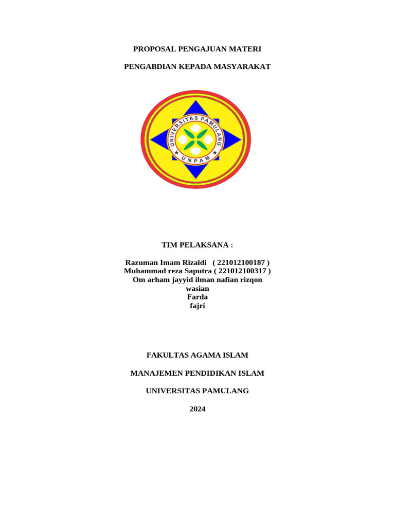 Proposal PKM | PDF