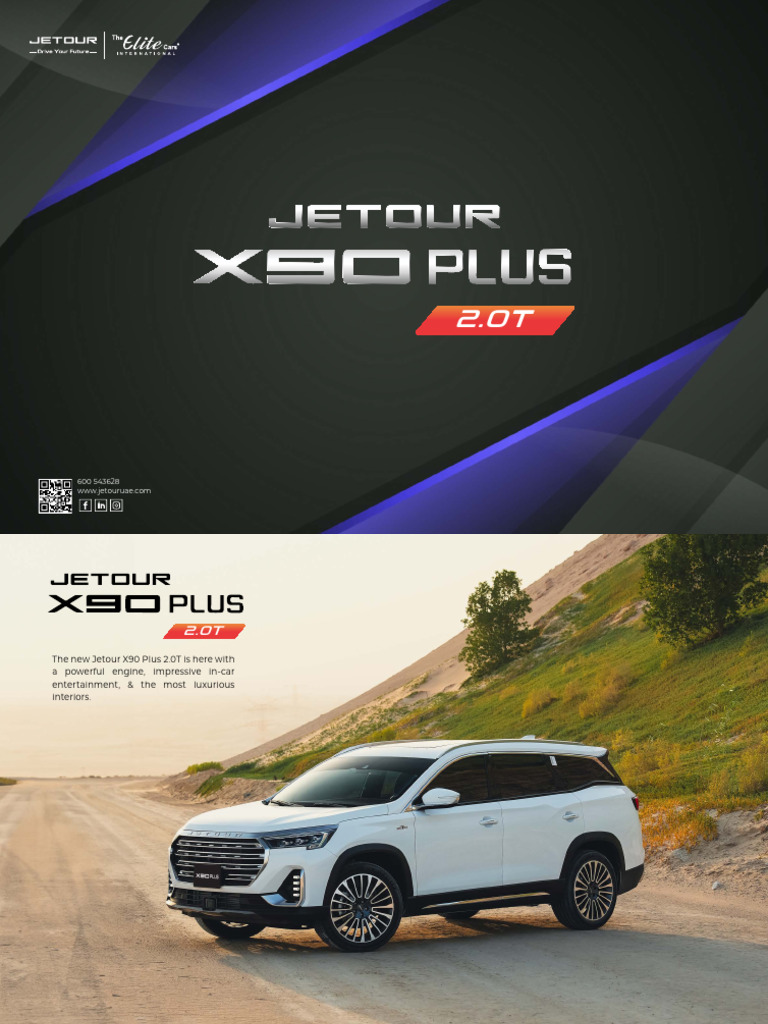 2024 Jetour x90 Plus 2.0t Brochure W Price | PDF