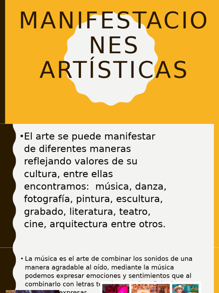 Manifestaciones Artísticas | PDF | Imagen | Teatro