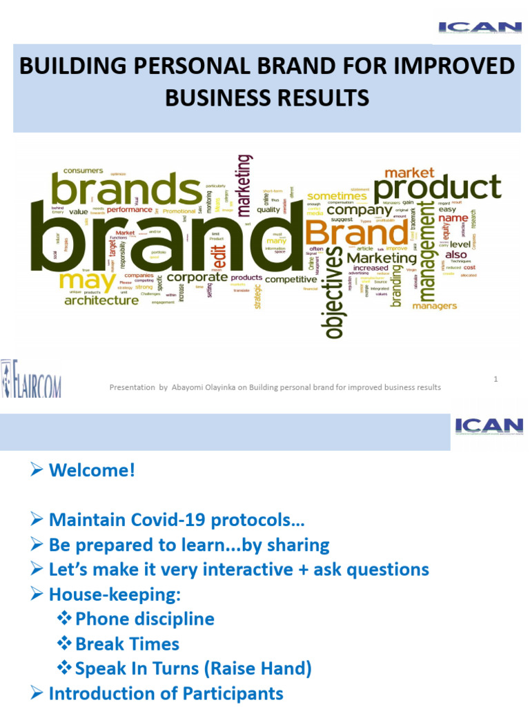 Building Personal Brand For Improved Business Results | PDF | Brand ...