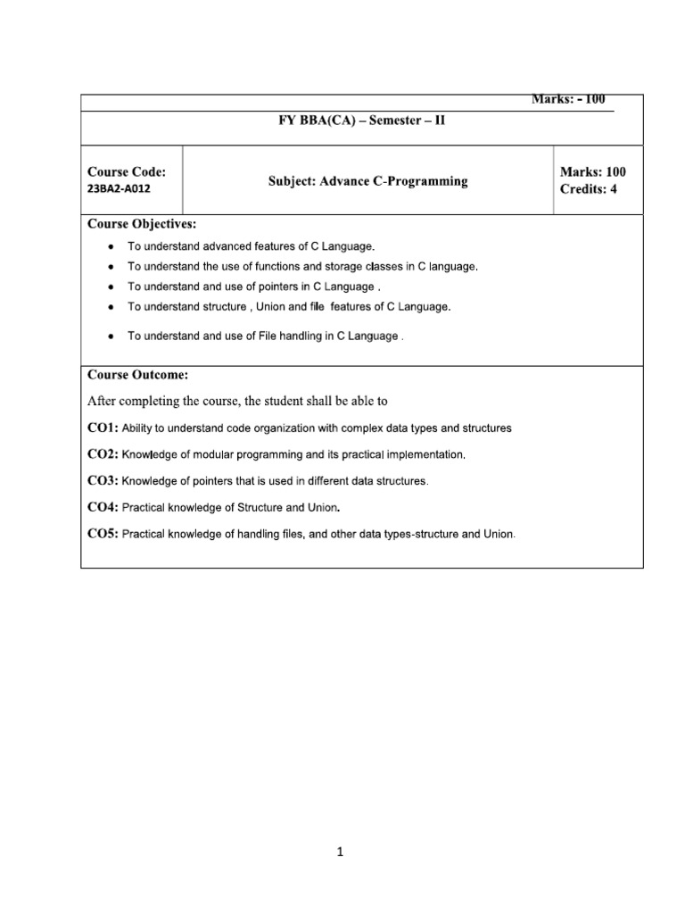 Bba CA Nep 2 Sem Syllabus Compressed | PDF