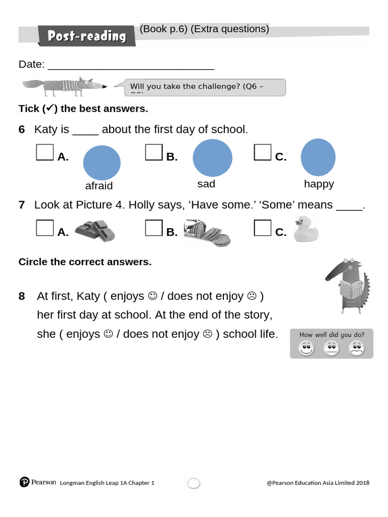 Leap1A1 - Post-Reading Extra Q | PDF