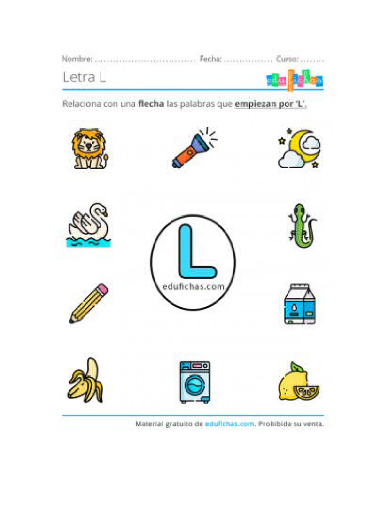 une con flechas la letra l | PDF