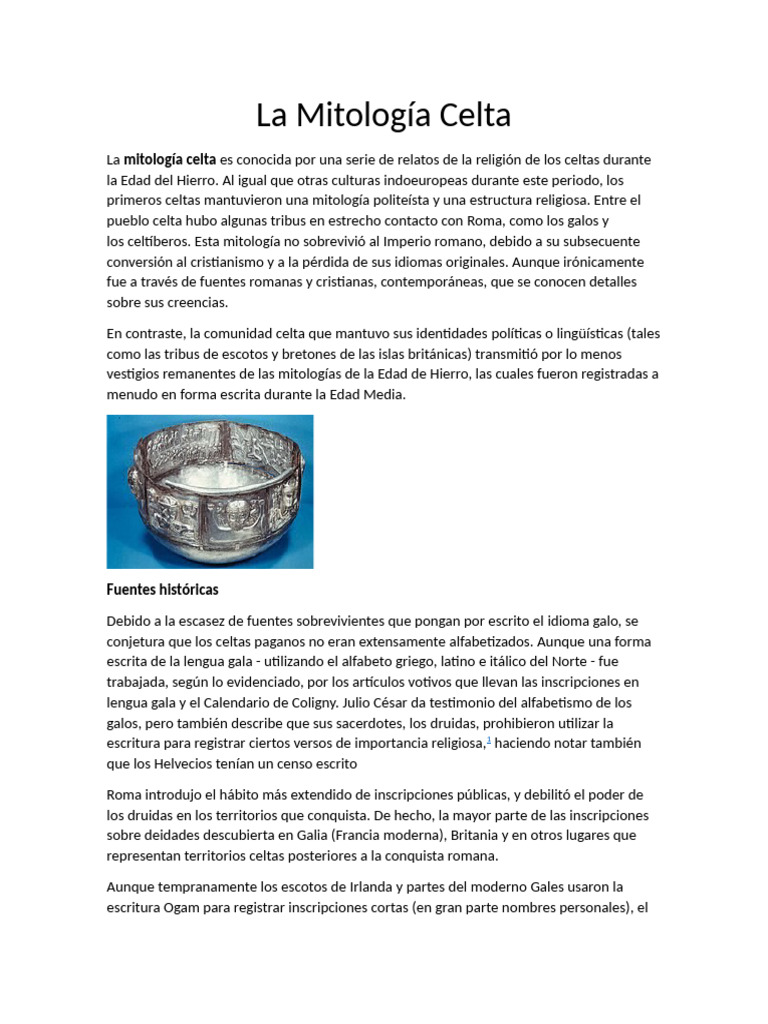 La Mitología Celta | PDF