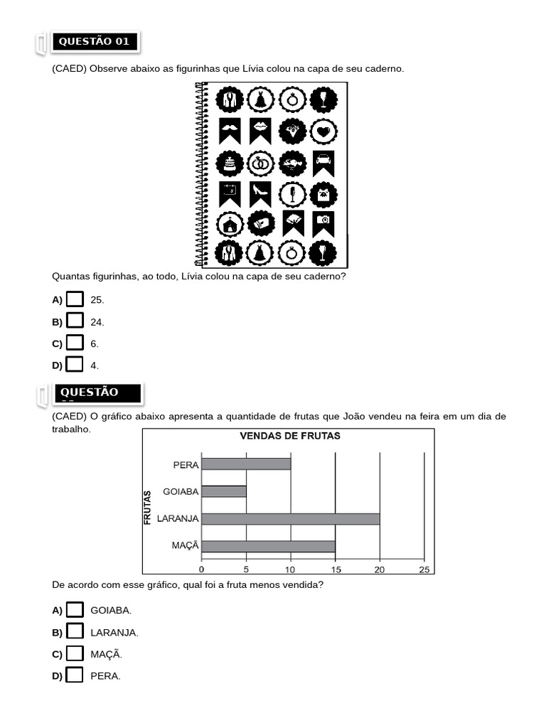 Simulado - MAT - 2º Ano (Editado) | PDF