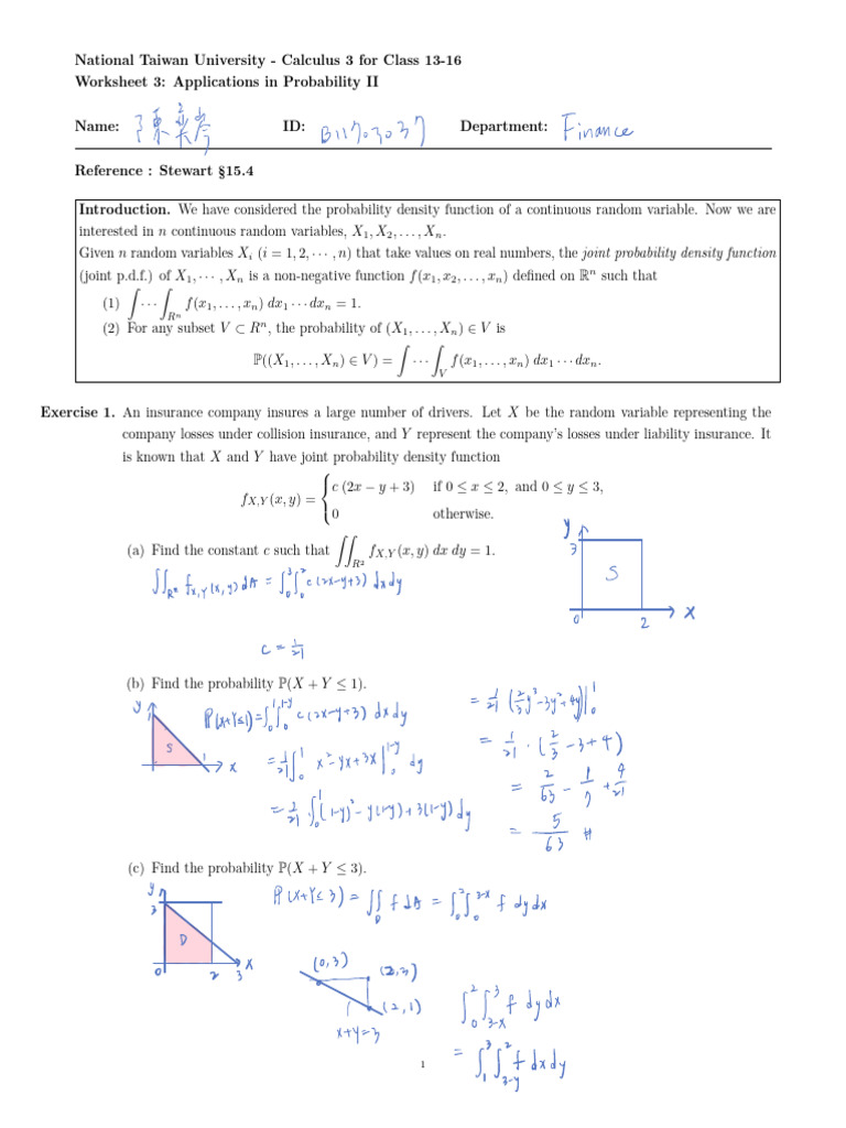 WS3 Probability | PDF
