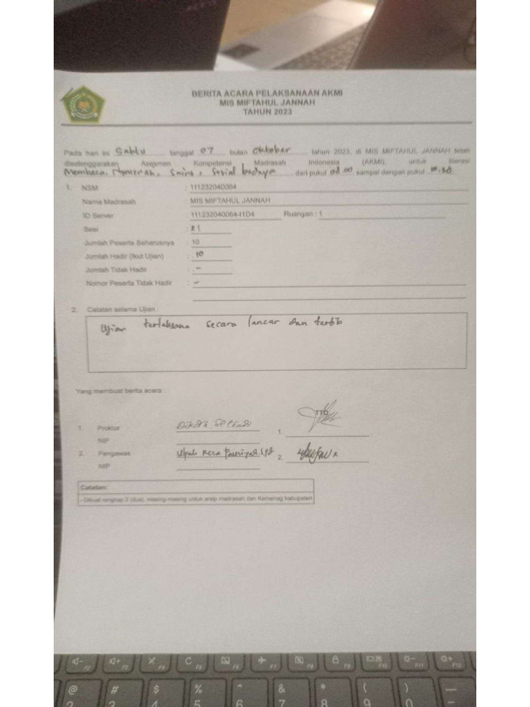 BA AKMI Sabtu, 07-10-23 Sesi 1 | PDF