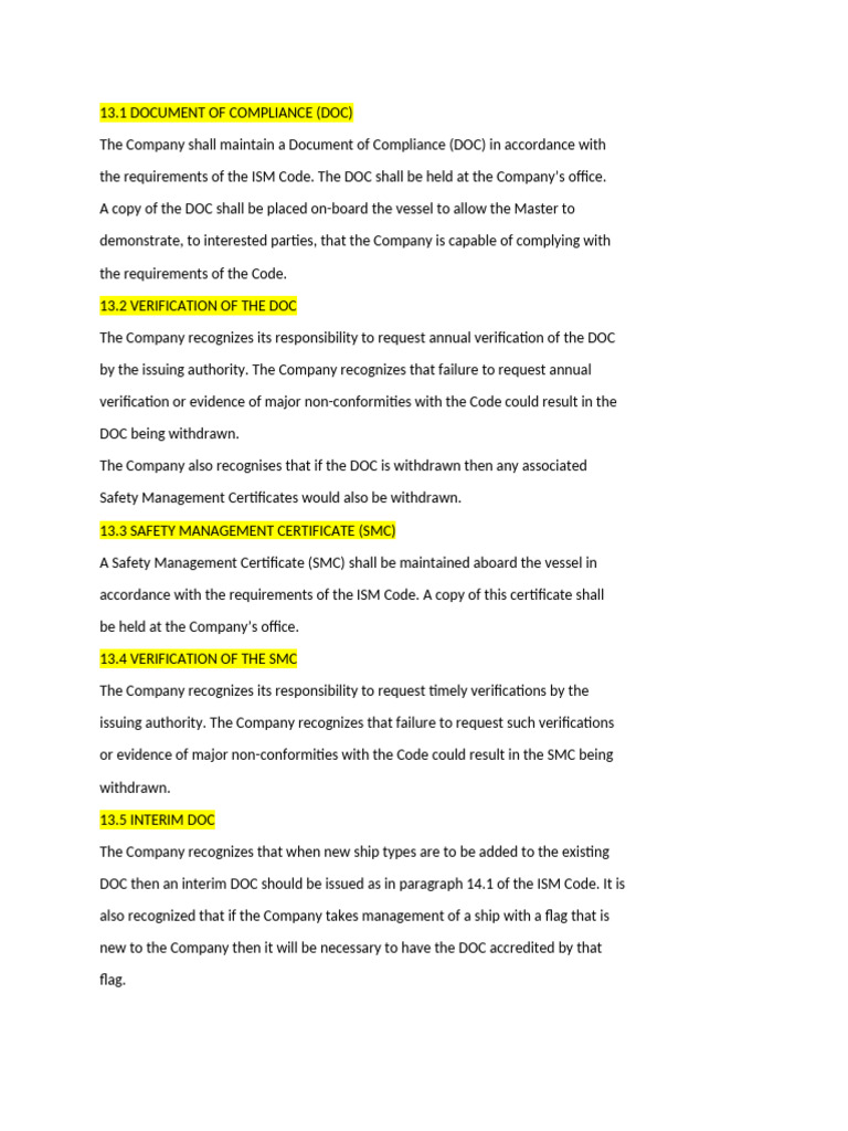 Document of Complaince | PDF