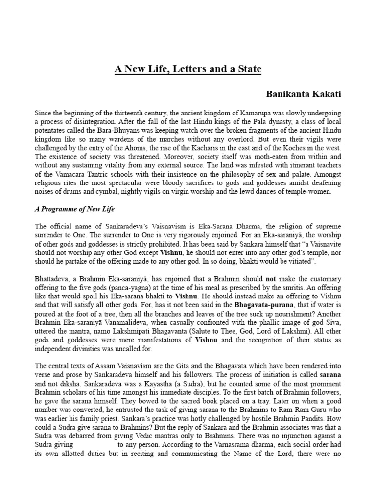 New Life Letters and State | PDF