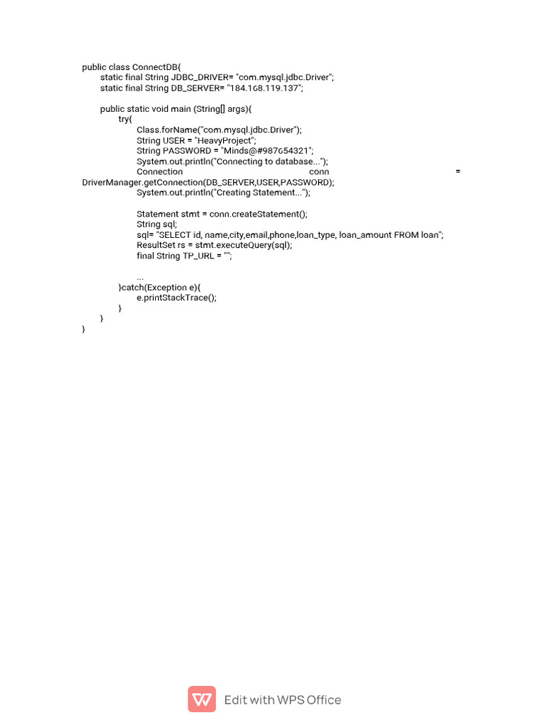 Connect Database | PDF