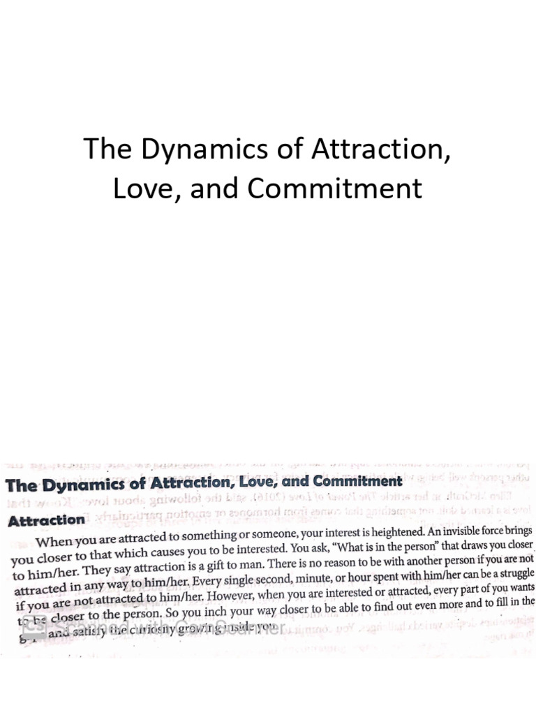The Dynamics of Attraction, Love, and | PDF