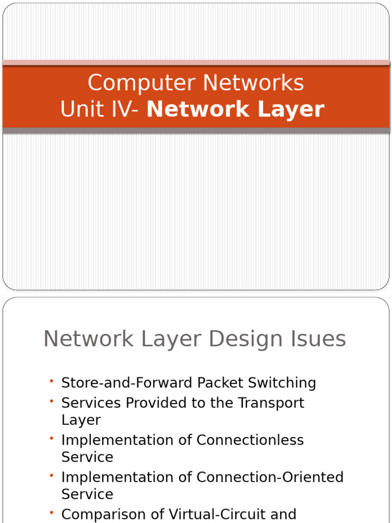 Network Layer Unit IV | PDF