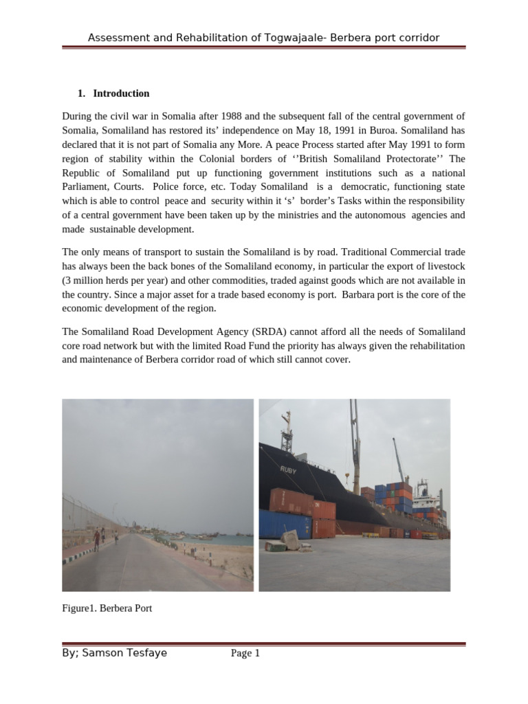Berbera Corridor Report | PDF