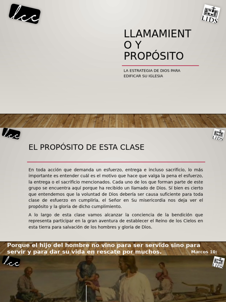 Llamamiento y Propósito | PDF