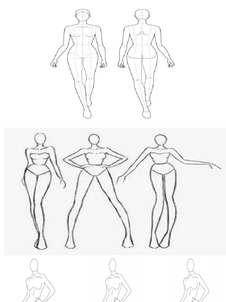 Figurines de Moda para Calquear | PDF