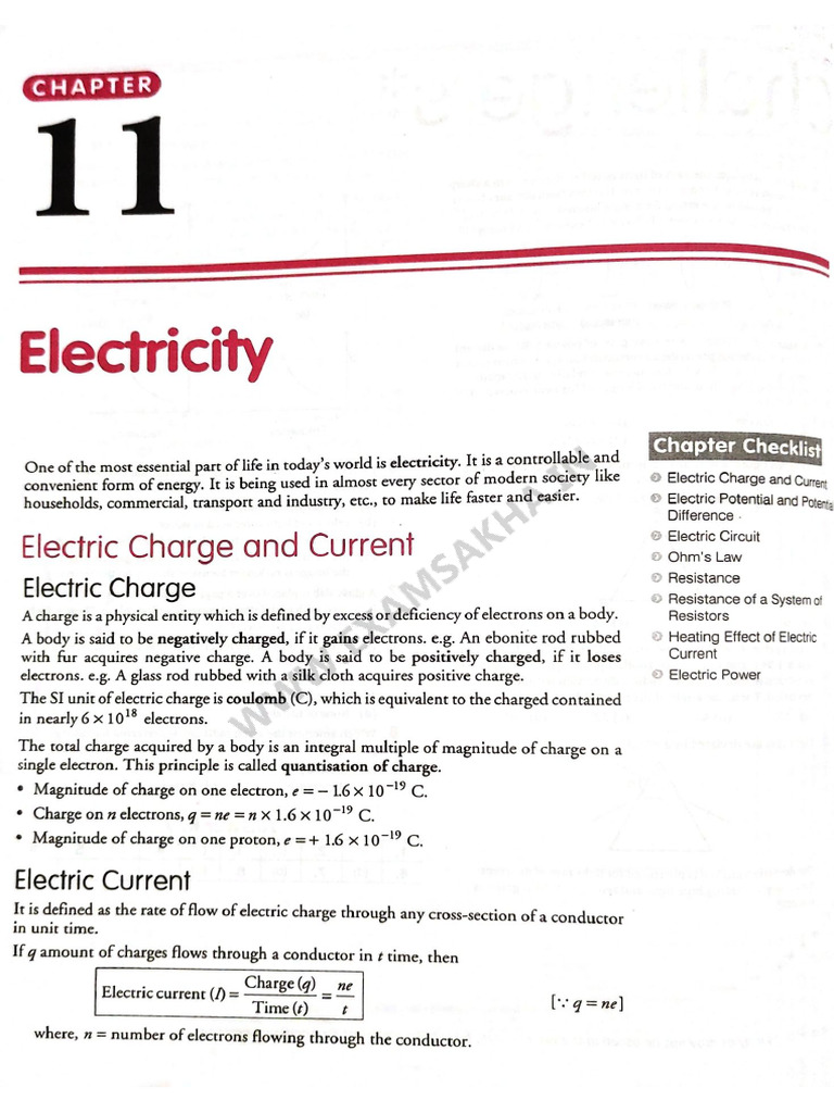 Science Phy Electricity | PDF